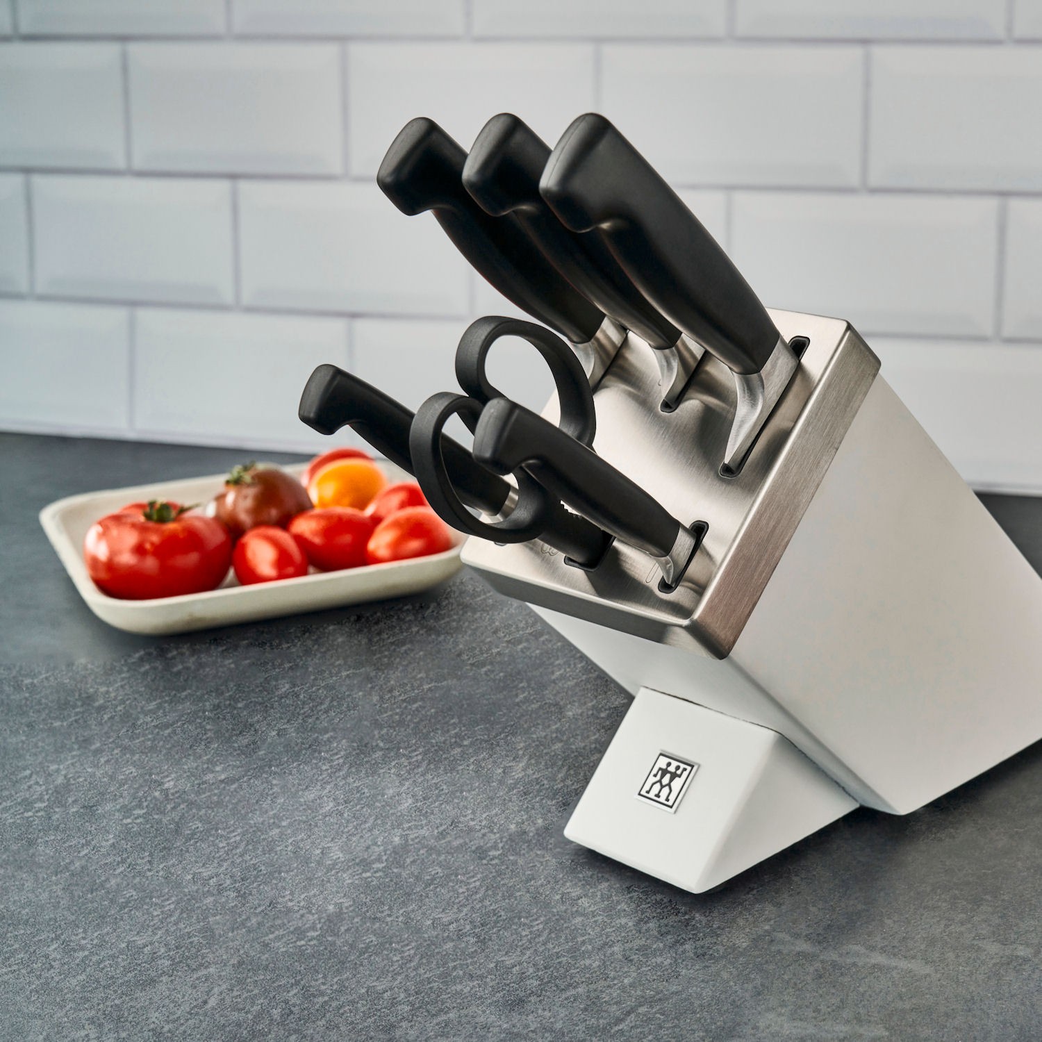 Zestaw 5 noży w bloku samoostrzącym Zwilling Four Star 35148-207-0 ...